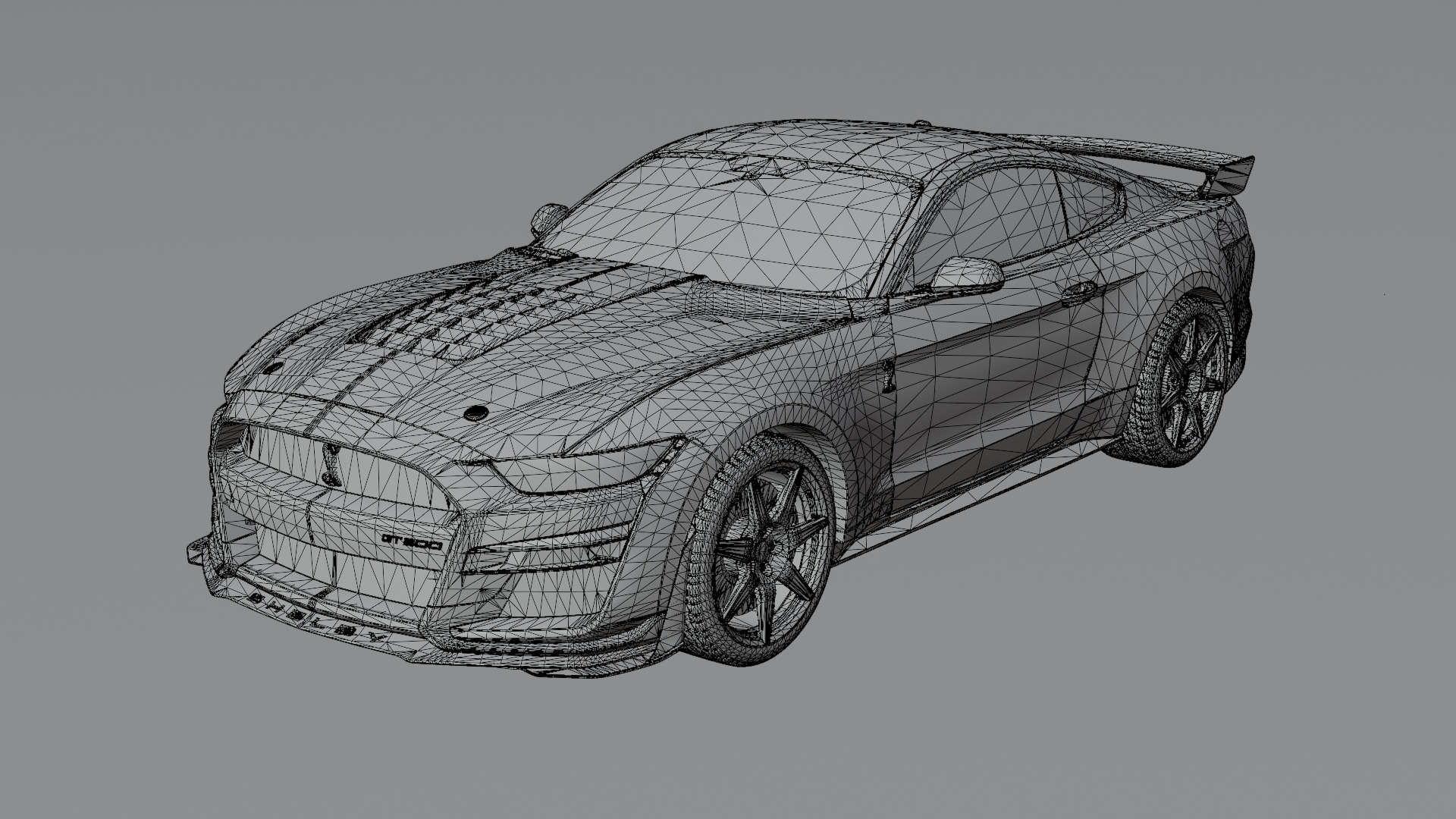 Mustang Shelby GT500 free VR / AR / low-poly 3D model rigged | CGTrader