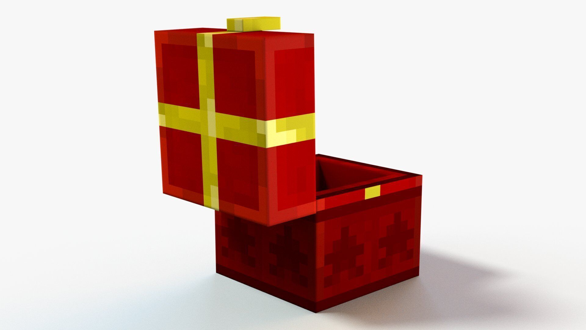 3D model Minecraft Christmas Chest VR / AR / low-poly | CGTrader