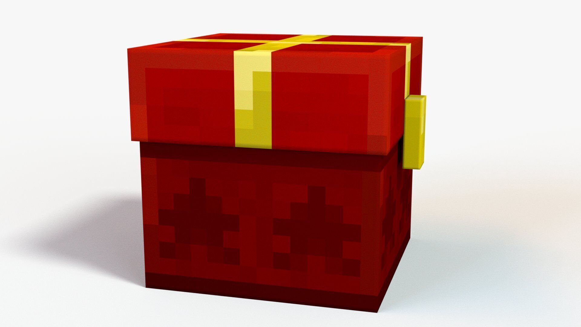 3D model Minecraft Christmas Chest VR / AR / low-poly | CGTrader