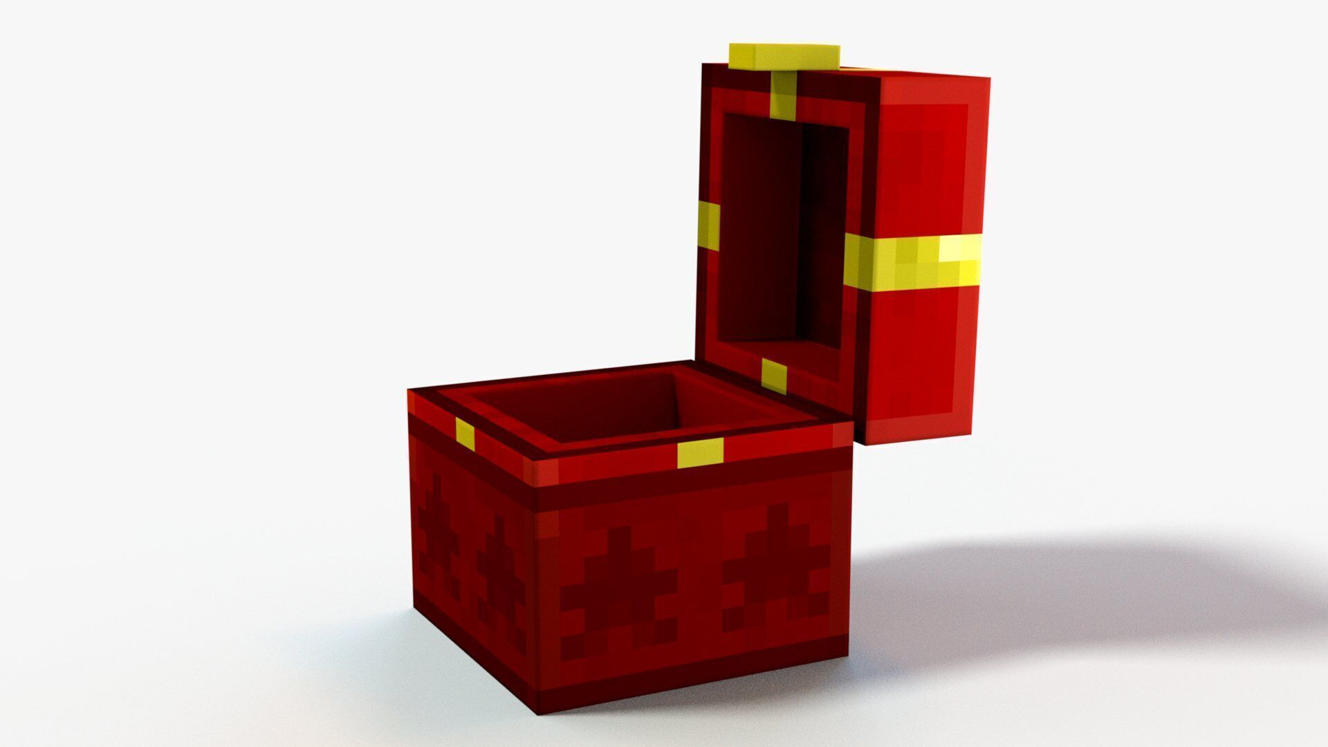 3D model Minecraft Christmas Chest VR / AR / low-poly | CGTrader