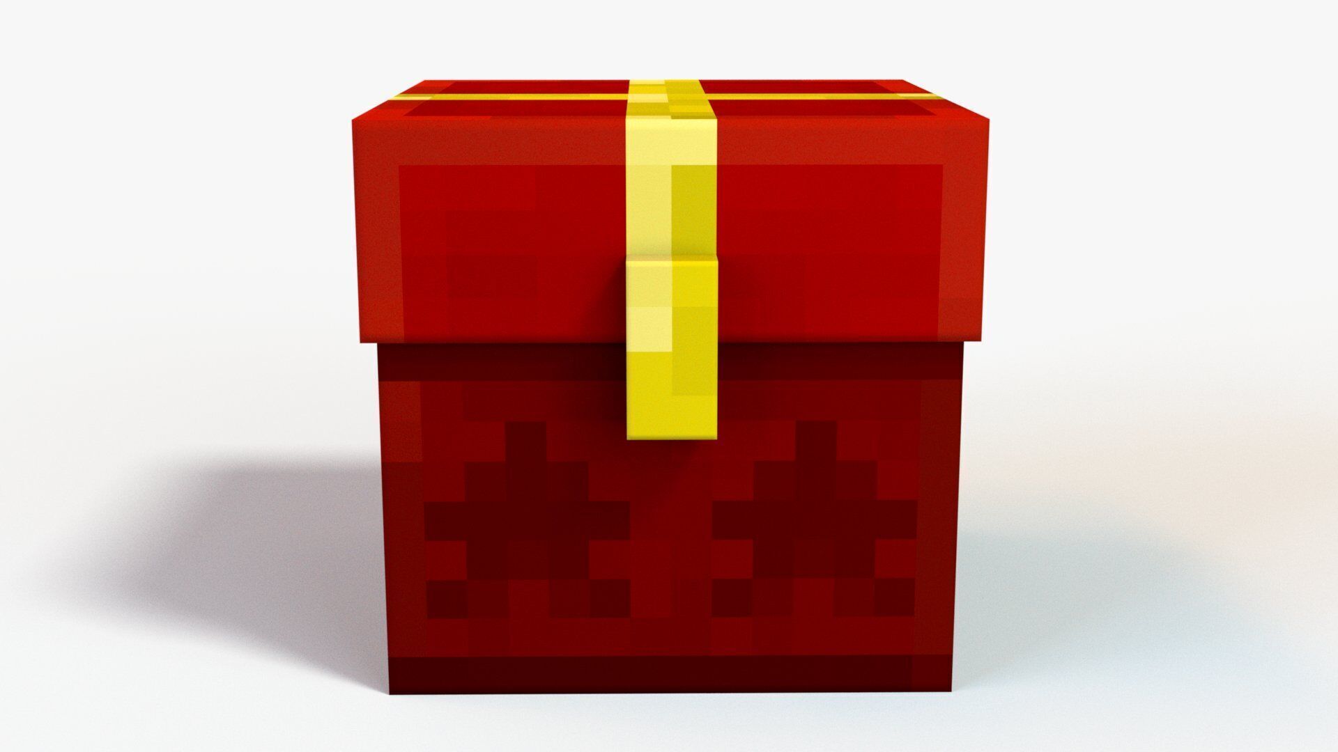 3D model Minecraft Christmas Chest VR / AR / low-poly | CGTrader