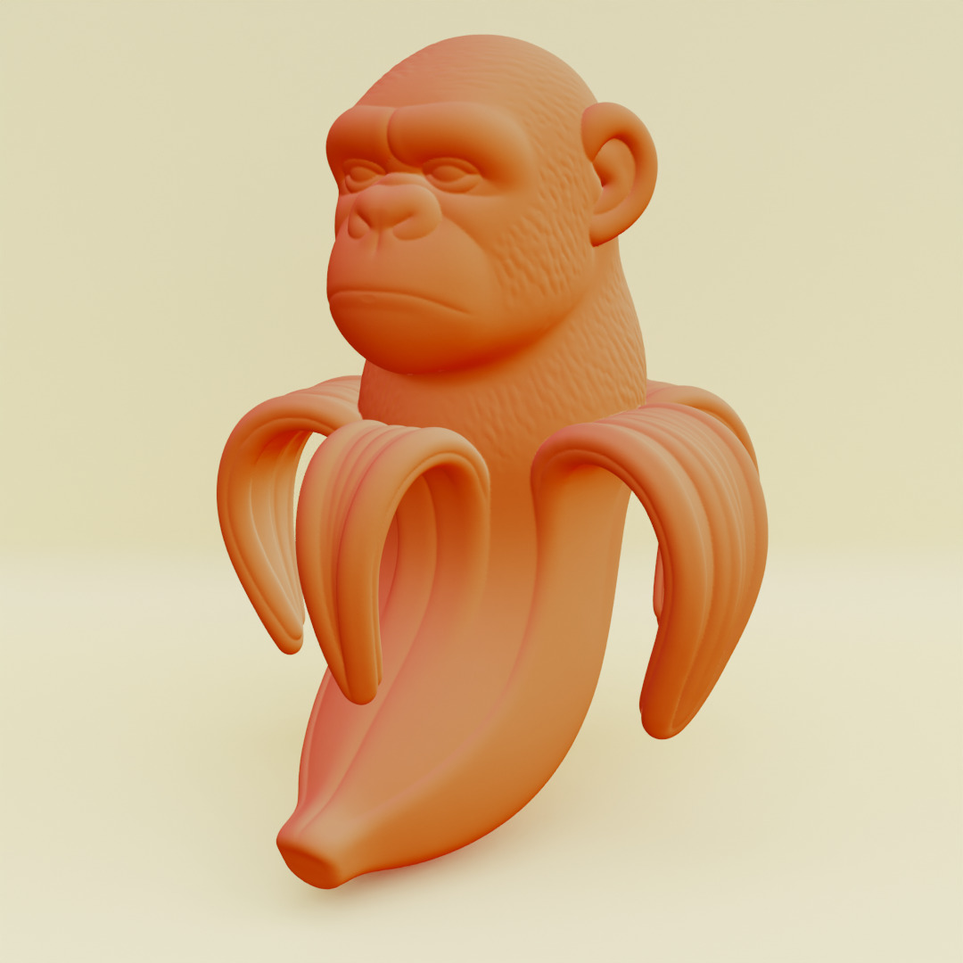 Chimpanzini Bananini Italian brainrot Printable 3D model 3D printable ...