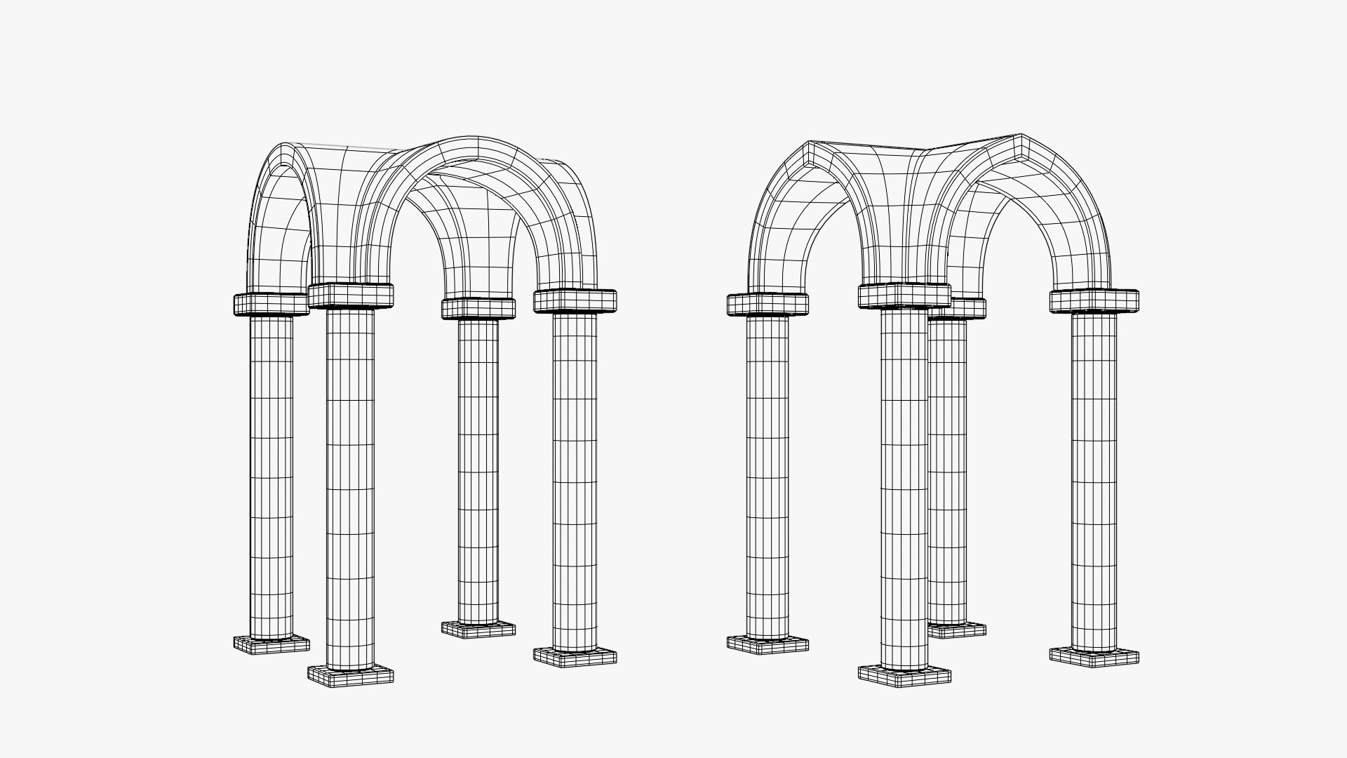Gothic Groin Vault And Rib Vault 3D model | CGTrader