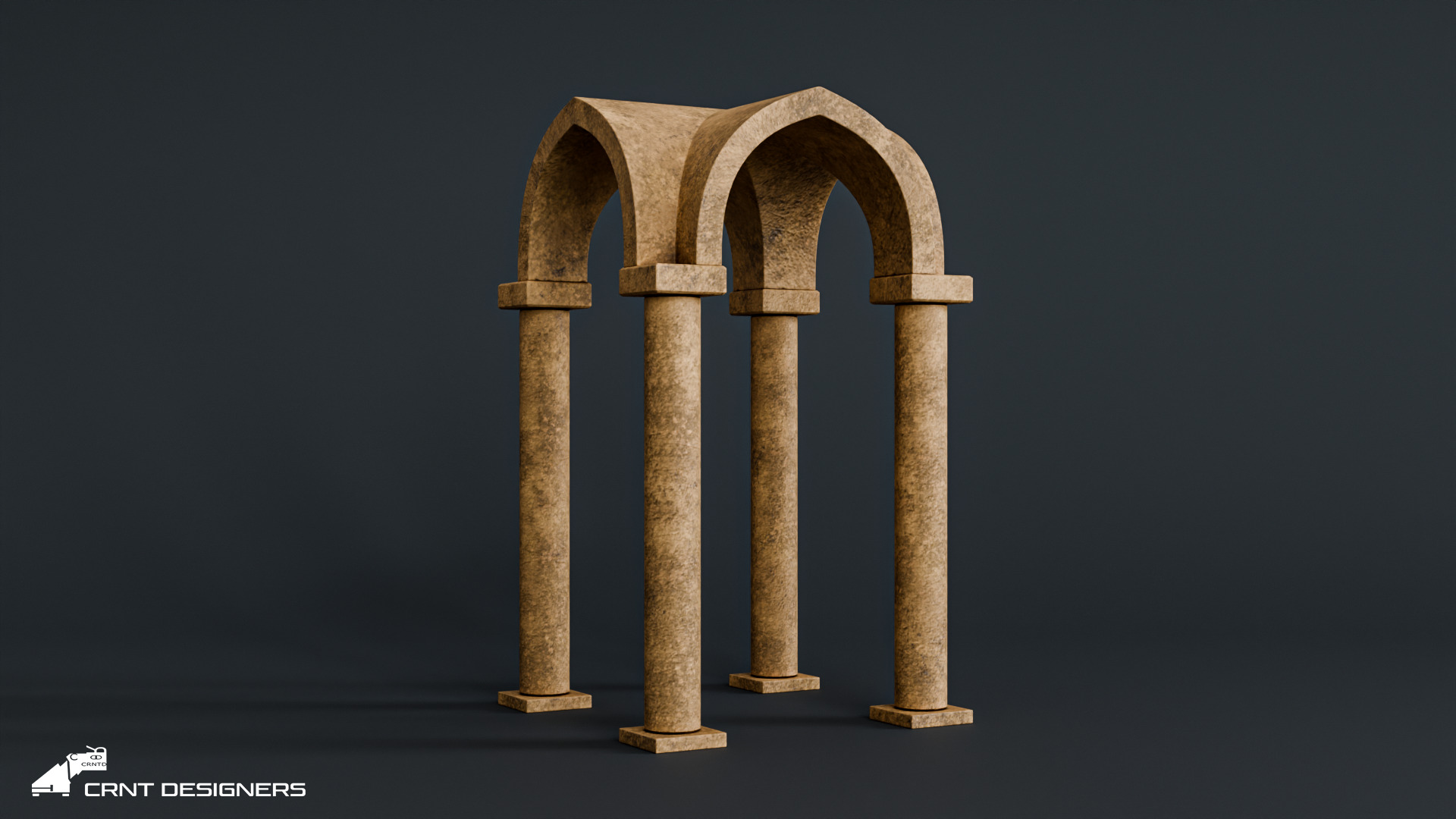Gothic Groin Vault And Rib Vault 3D model | CGTrader
