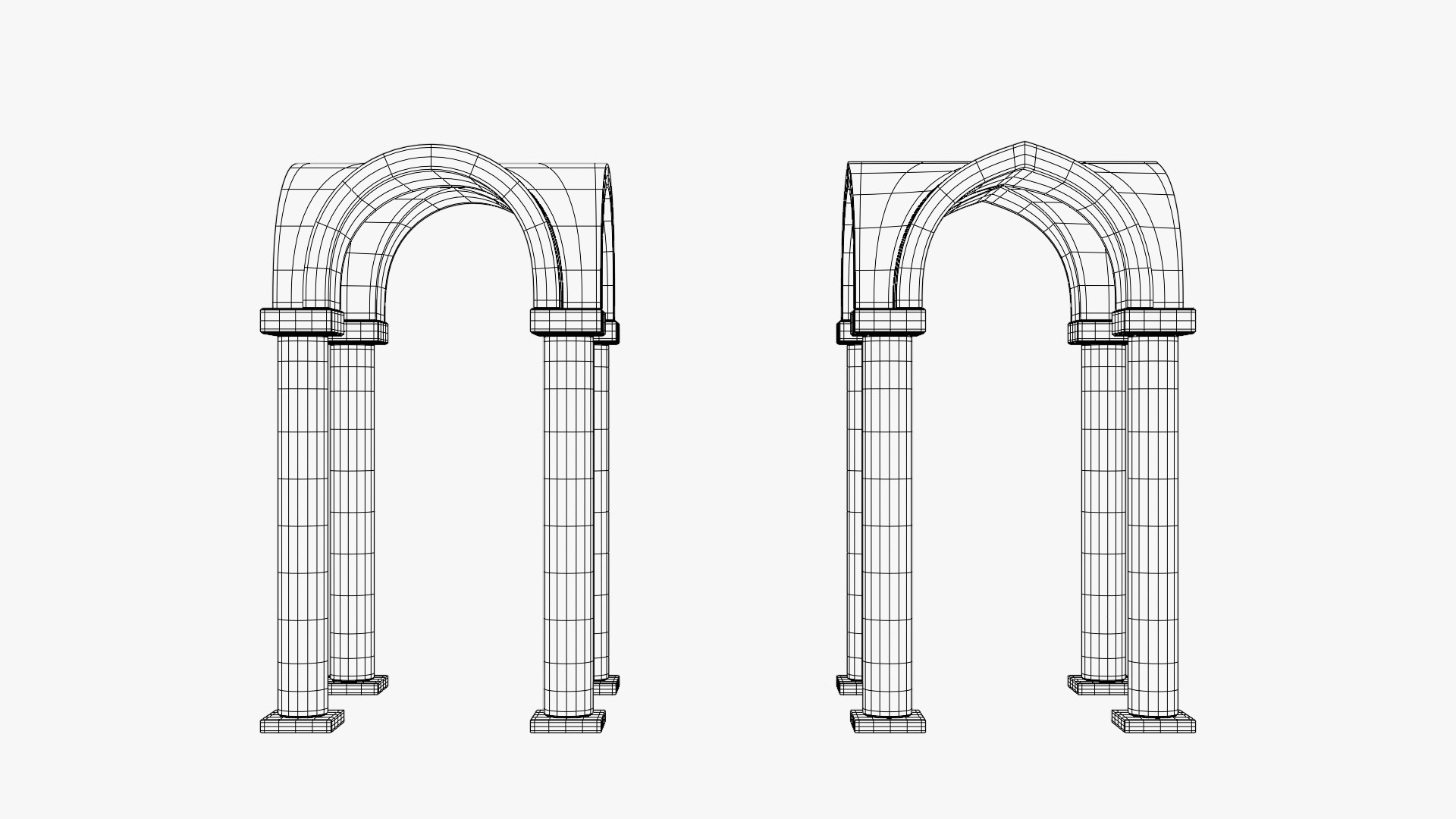 Gothic Groin Vault And Rib Vault 3D model | CGTrader