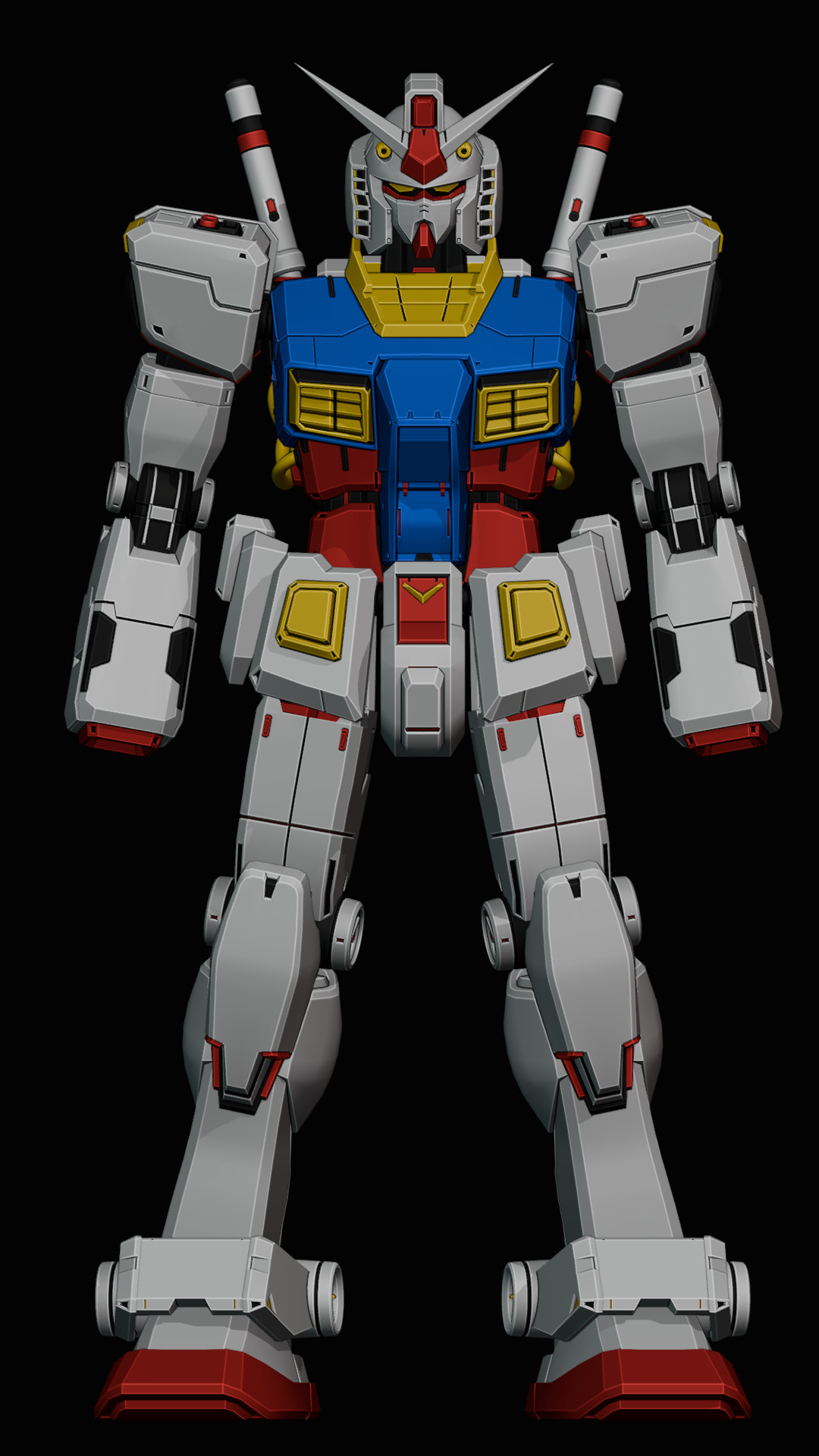 Gundam RX-78 and Red RX-78 free VR / AR / low-poly 3D model | CGTrader