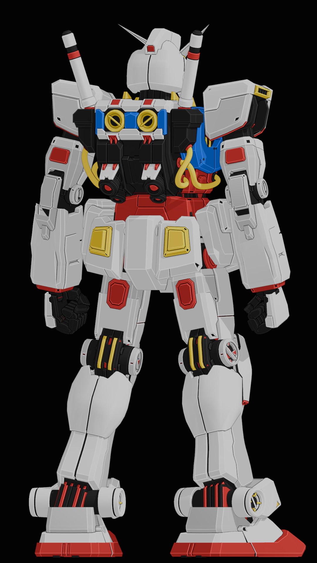Gundam RX-78 and Red RX-78 free VR / AR / low-poly 3D model | CGTrader