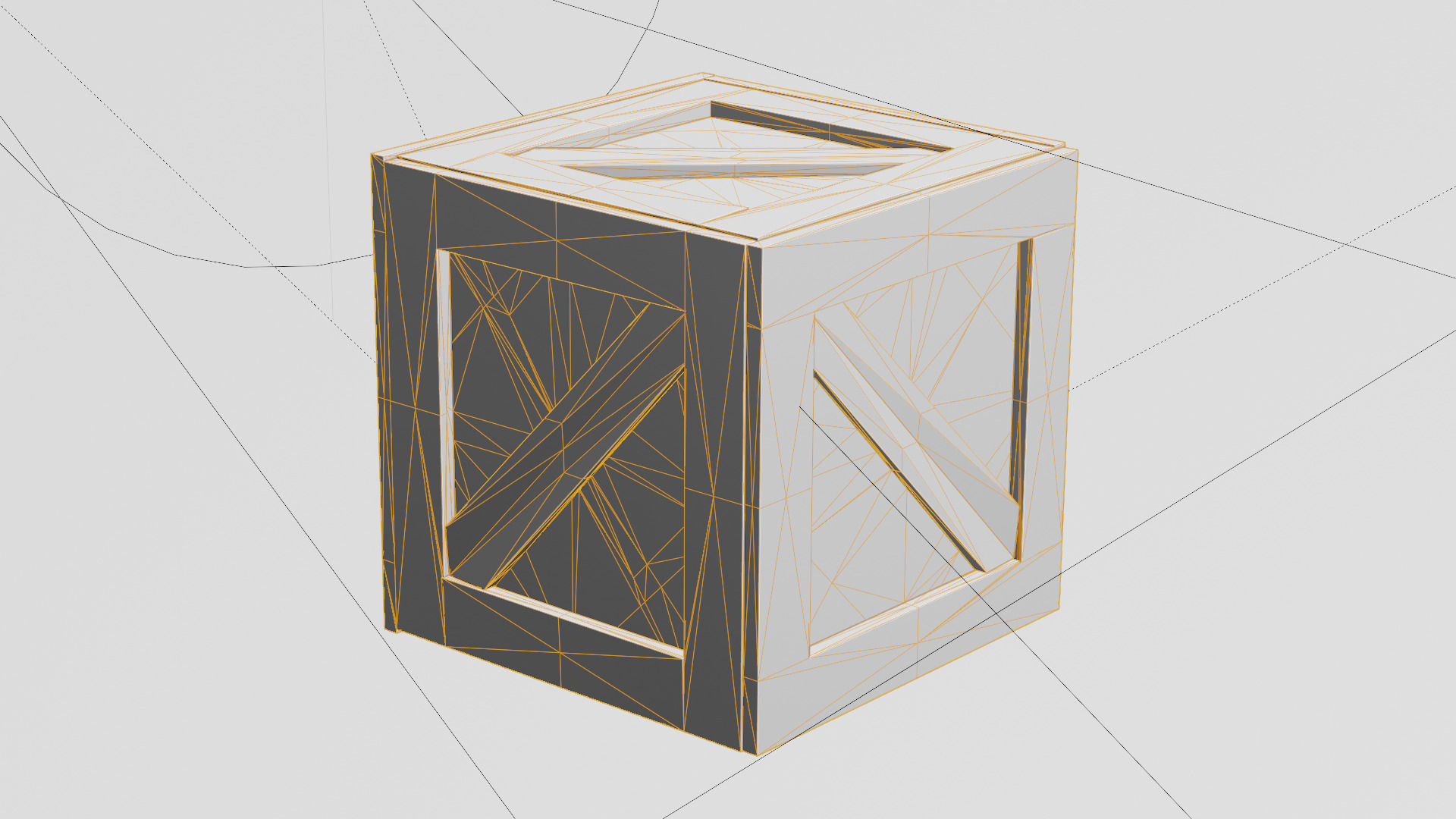 3D Printable Wooden Crate Box STL file One Piece Model 3D model 3D ...