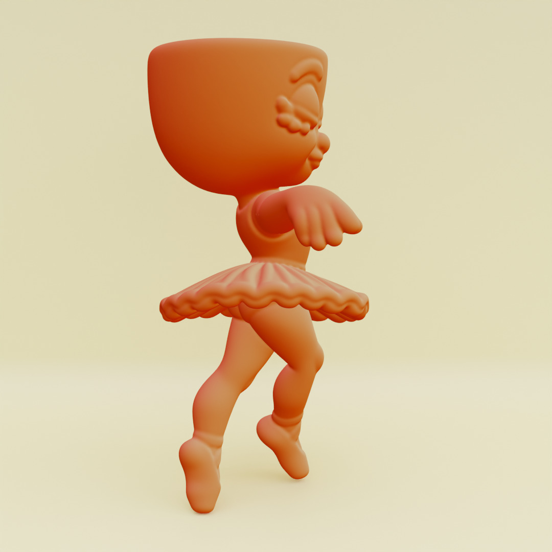 Ballerina Cappuccina Italian brainrot Printable 3D model 3D printable | CGTrader