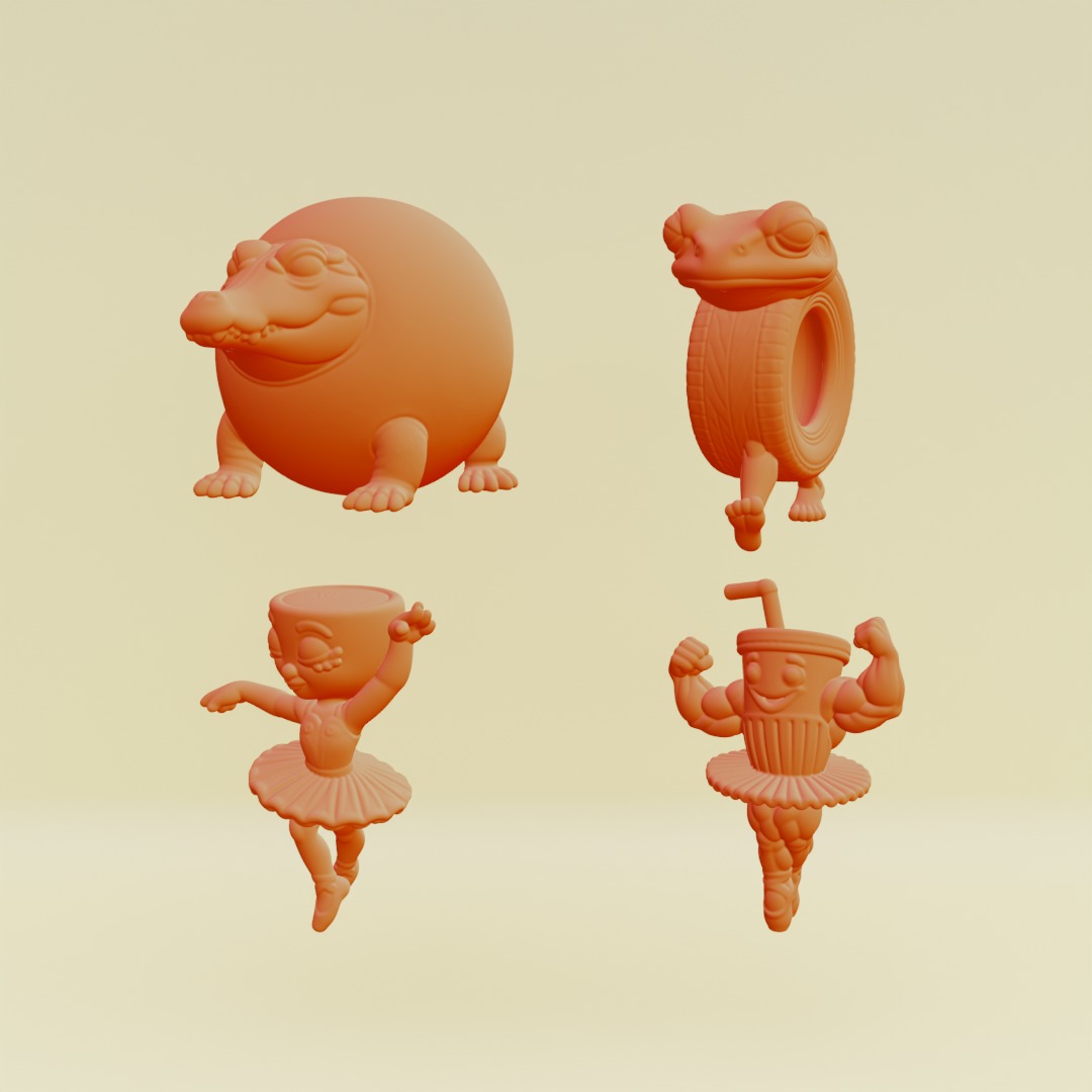 Italian brainrot Characters Printable v2 3D Model Collection 3D ...