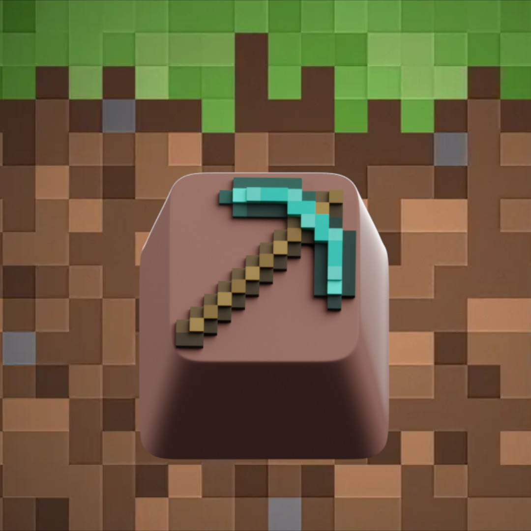Minecraft - keycap to print free 3D model 3D printable | CGTrader