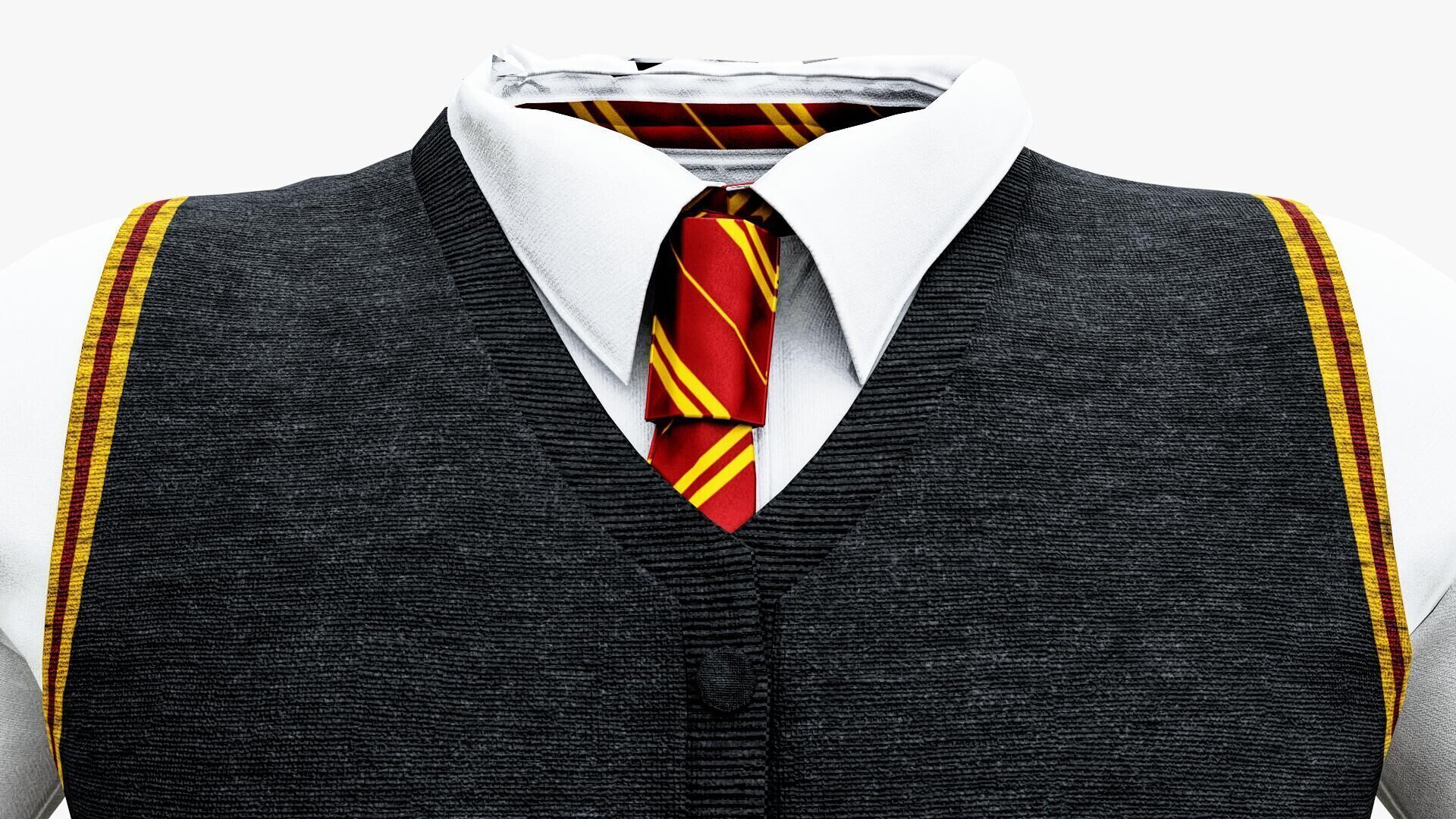 Boys Hogwarts Uniform Harry Potter Gryffindor free VR / AR / low-poly ...