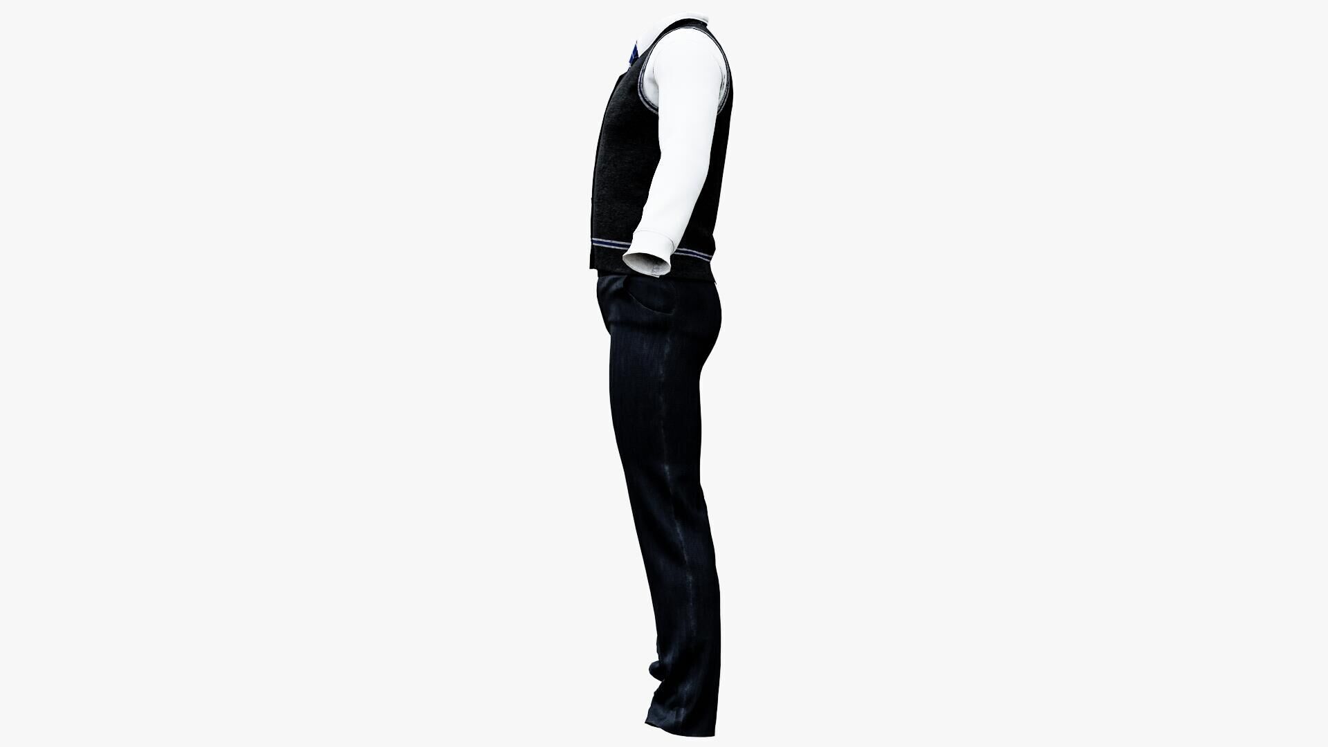 3D model Boys Hogwarts Uniform Harry Potter Ravenclaw VR / AR / low ...