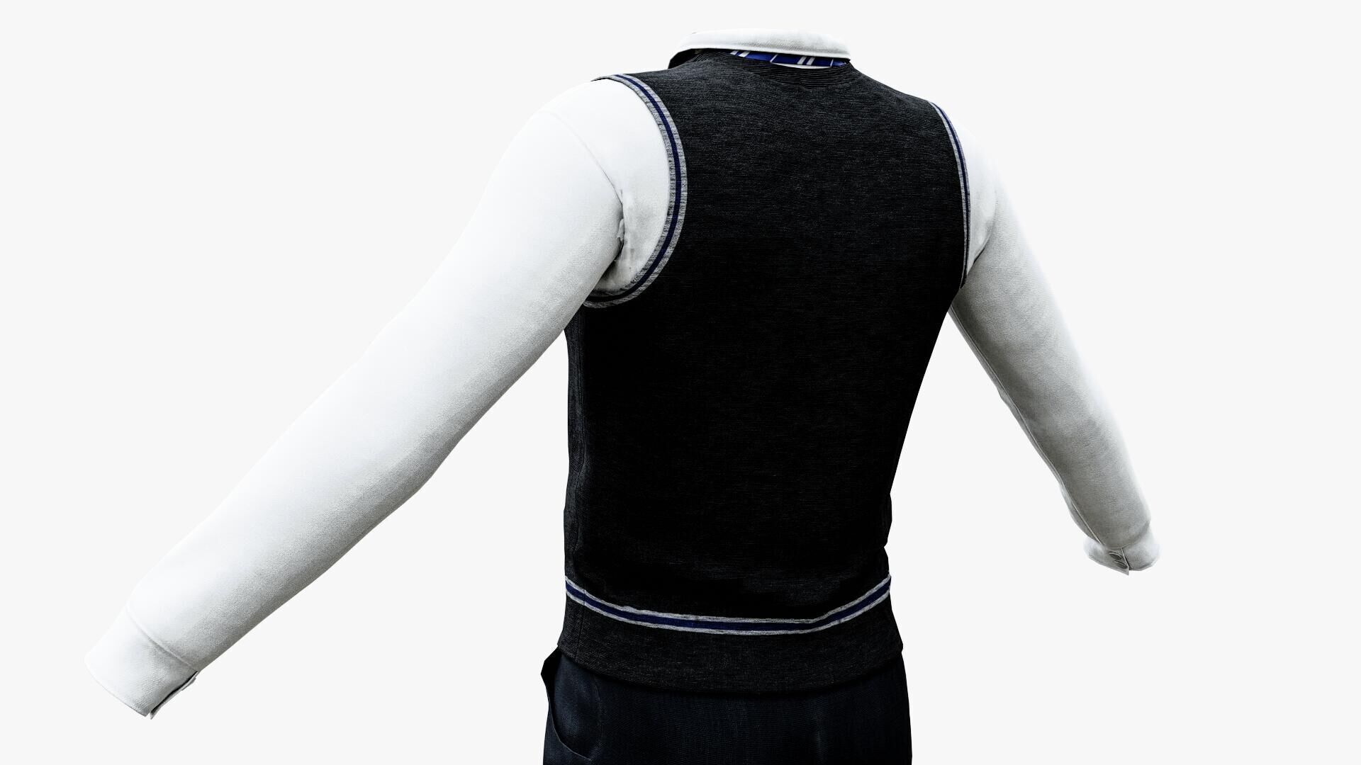 3D model Boys Hogwarts Uniform Harry Potter Ravenclaw VR / AR / low ...