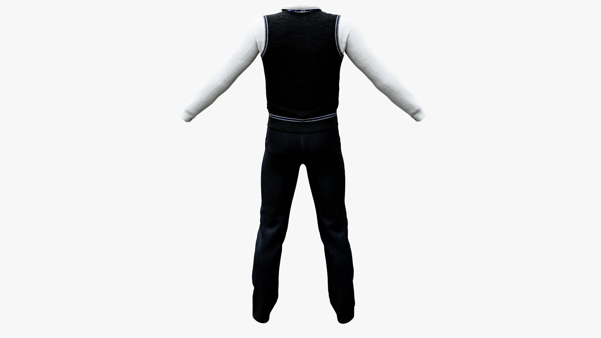 3D model Boys Hogwarts Uniform Harry Potter Ravenclaw VR / AR / low ...