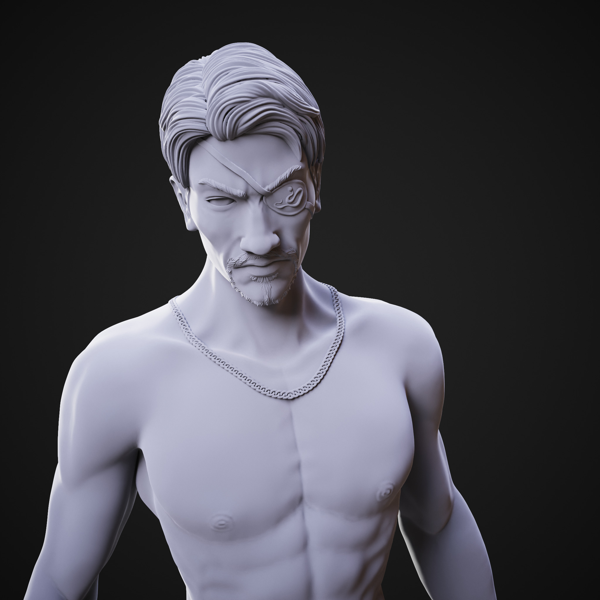 Goro Majima - Shirtless Fit 3D model 3D printable | CGTrader