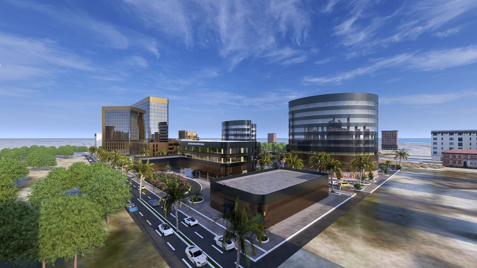 3D model Modern Mixed Use Complex VR / AR / low-poly | CGTrader