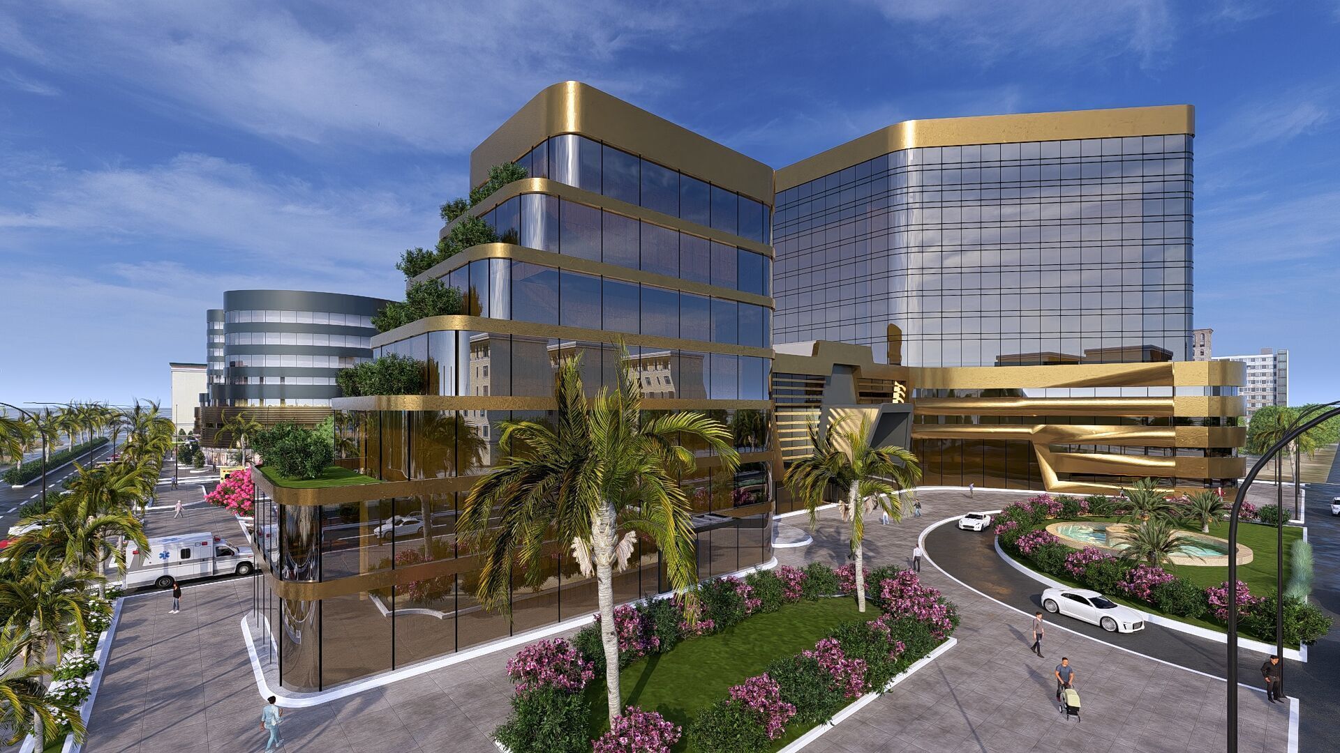 3D model Modern Mixed Use Complex VR / AR / low-poly | CGTrader