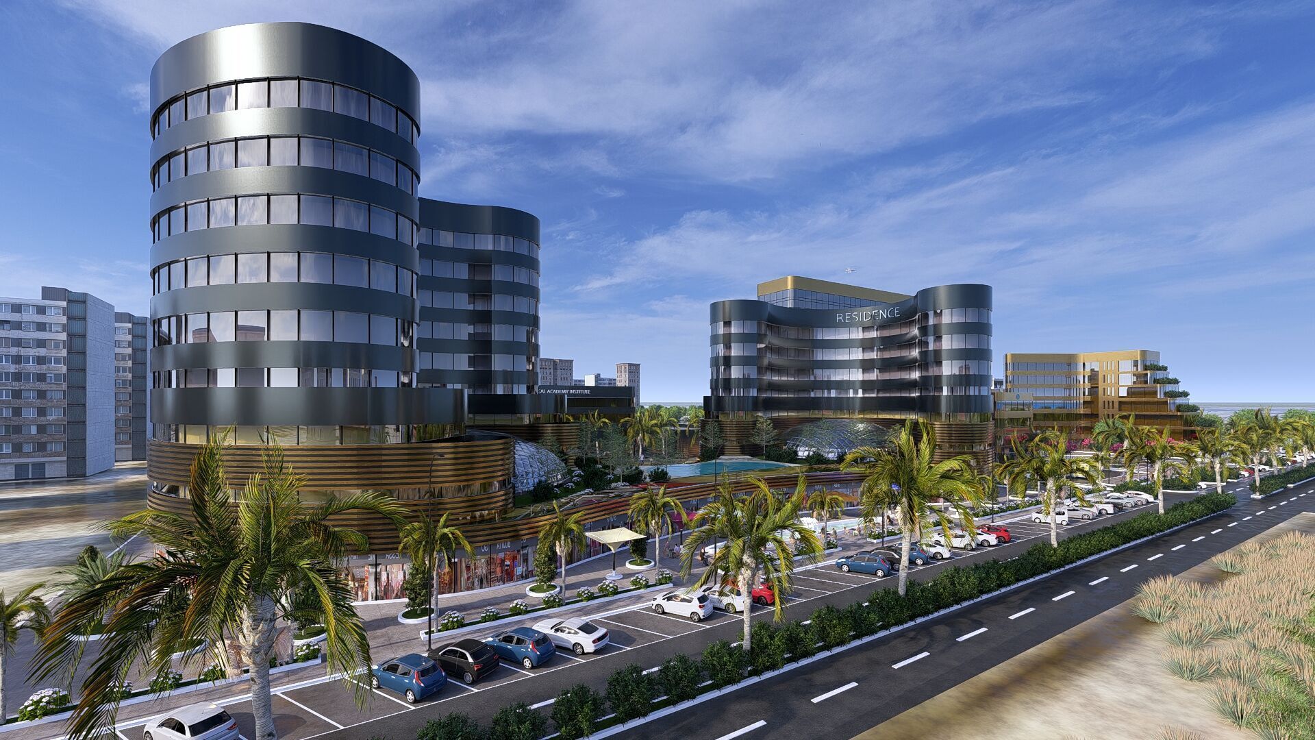 3D model Modern Mixed Use Complex VR / AR / low-poly | CGTrader