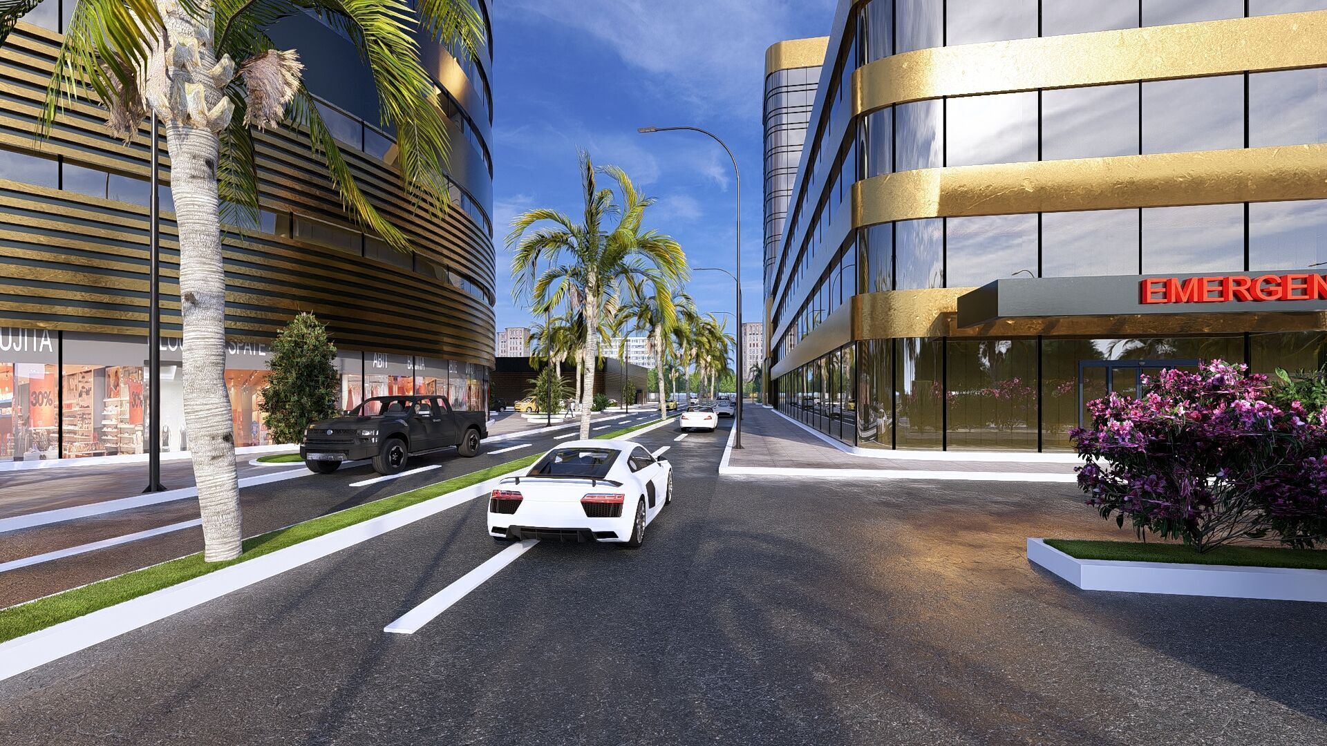 3D model Modern Mixed Use Complex VR / AR / low-poly | CGTrader