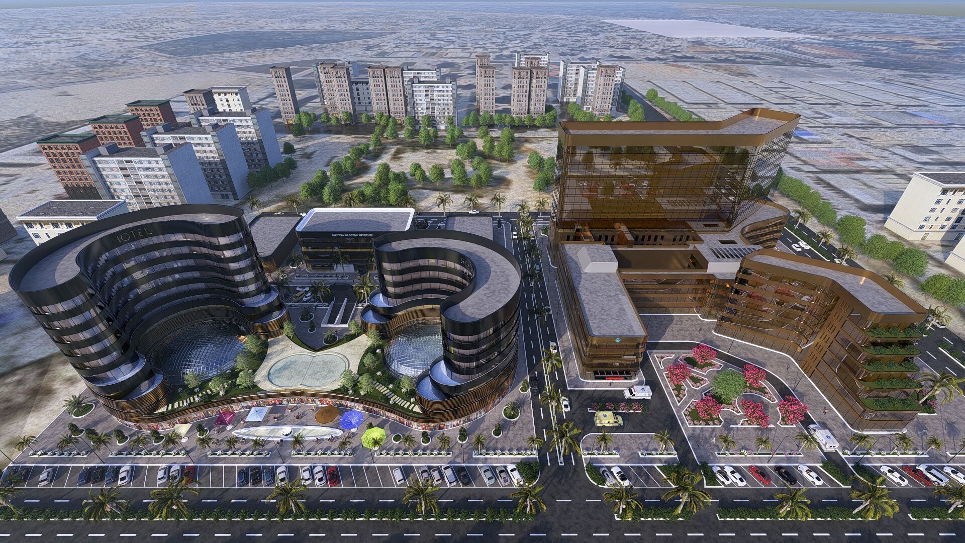 3D model Modern Mixed Use Complex VR / AR / low-poly | CGTrader