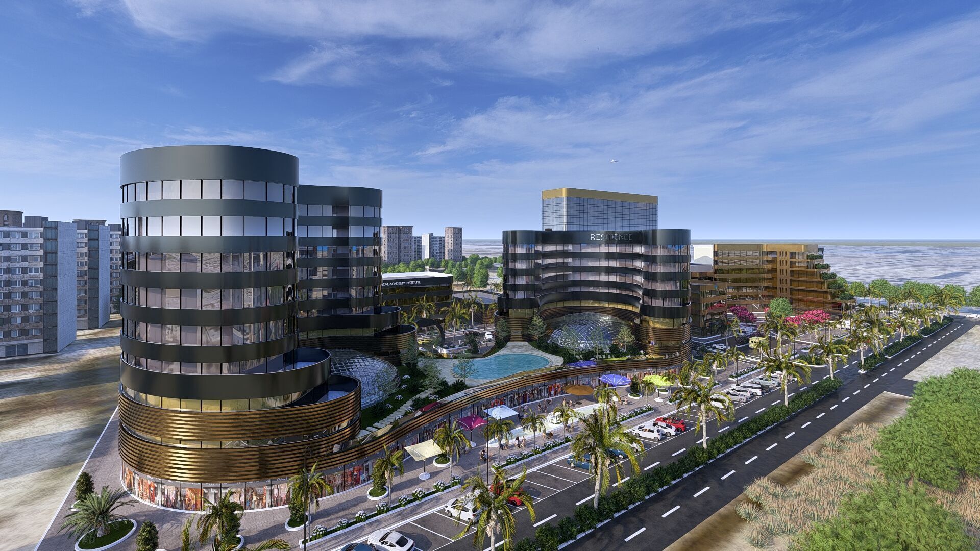 3D model Modern Mixed Use Complex VR / AR / low-poly | CGTrader