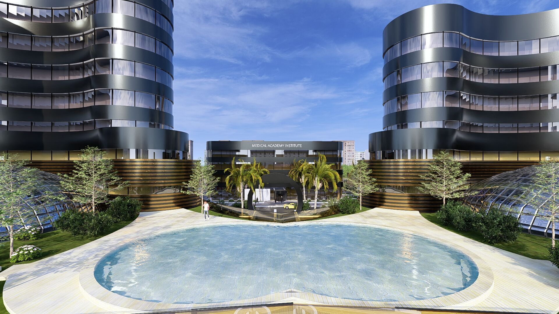 3D model Modern Mixed Use Complex VR / AR / low-poly | CGTrader