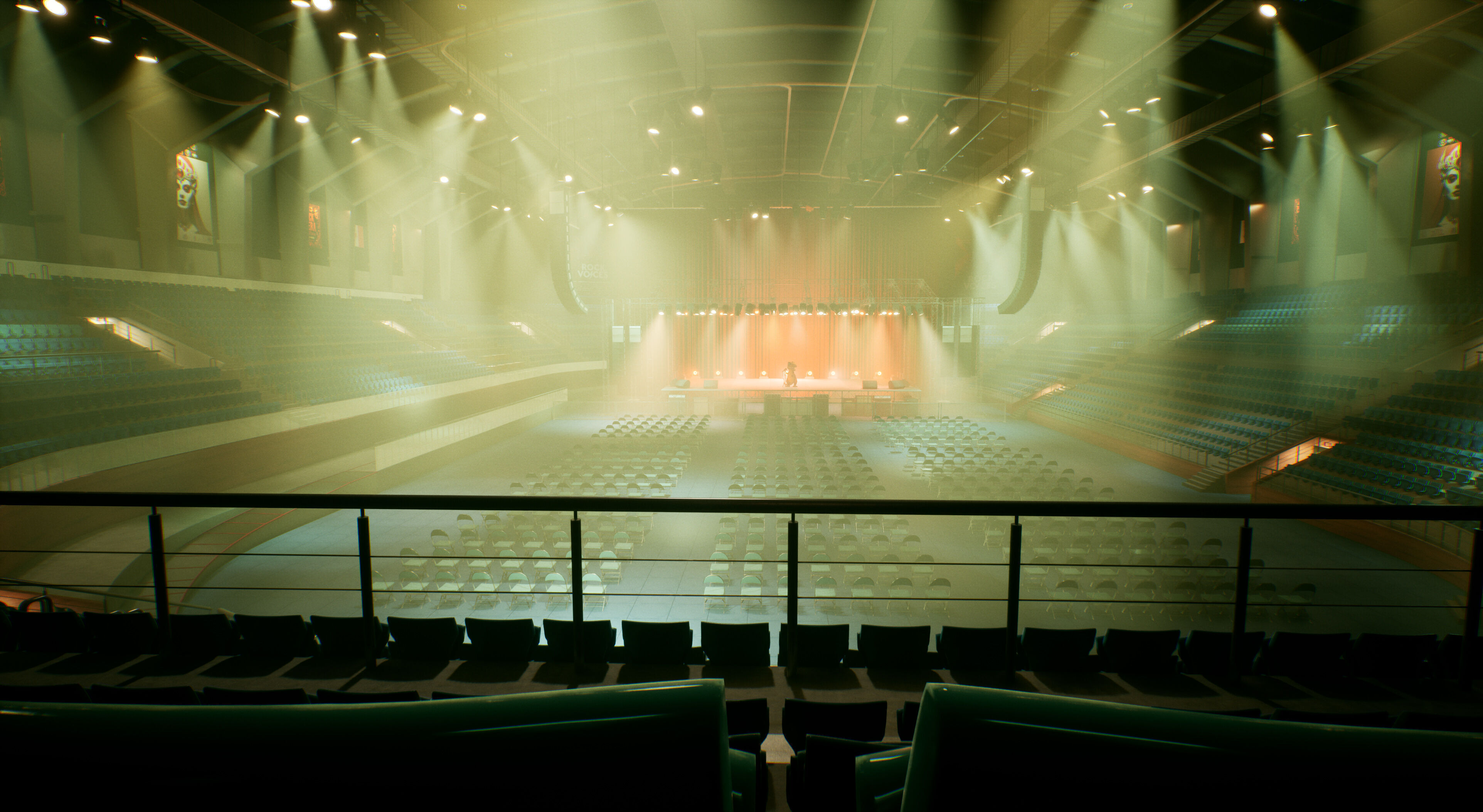 Concert Stage Arena Interior 3D model | CGTrader