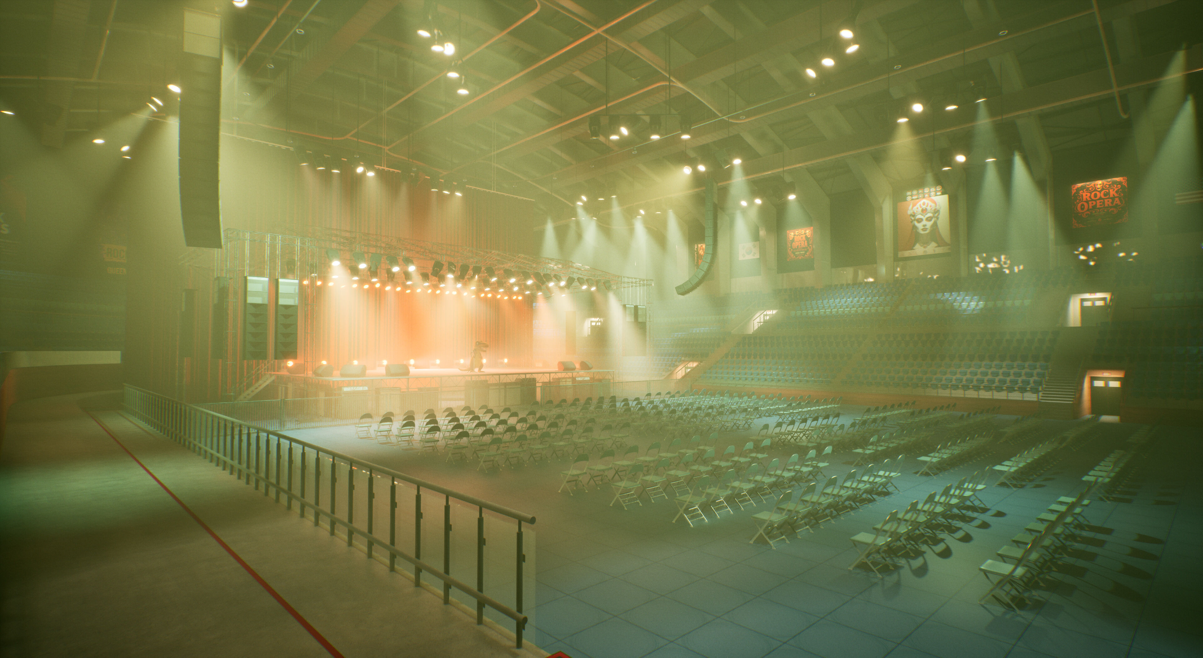 Concert Stage Arena Interior 3D model | CGTrader