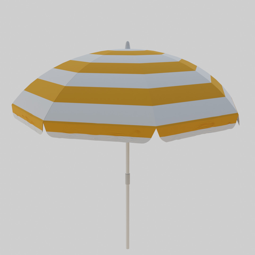 Realistic Beach Umbrella 3D Model free 3D model | CGTrader