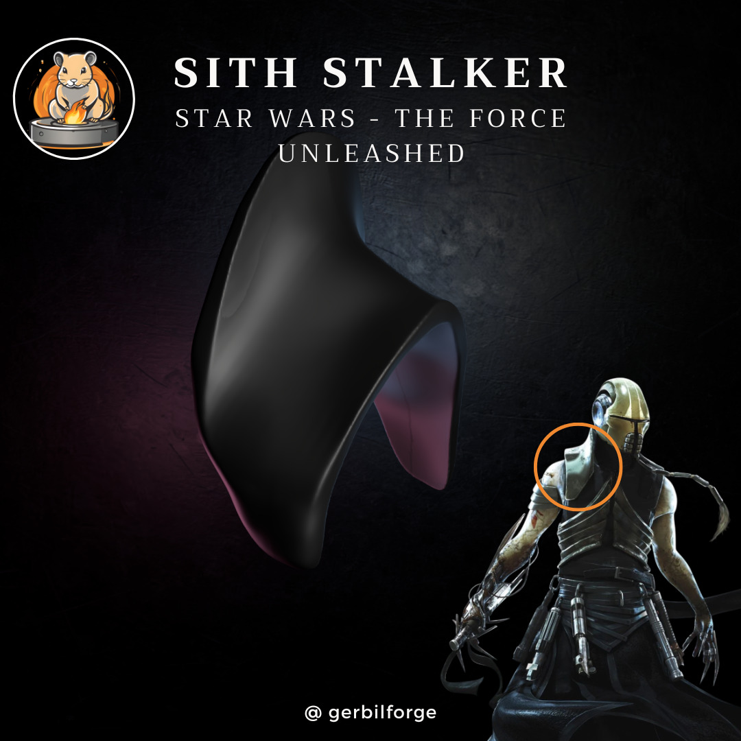 Sith Stalker Star Killer Shoulder Armor for Cosplay or Figures 3D model ...