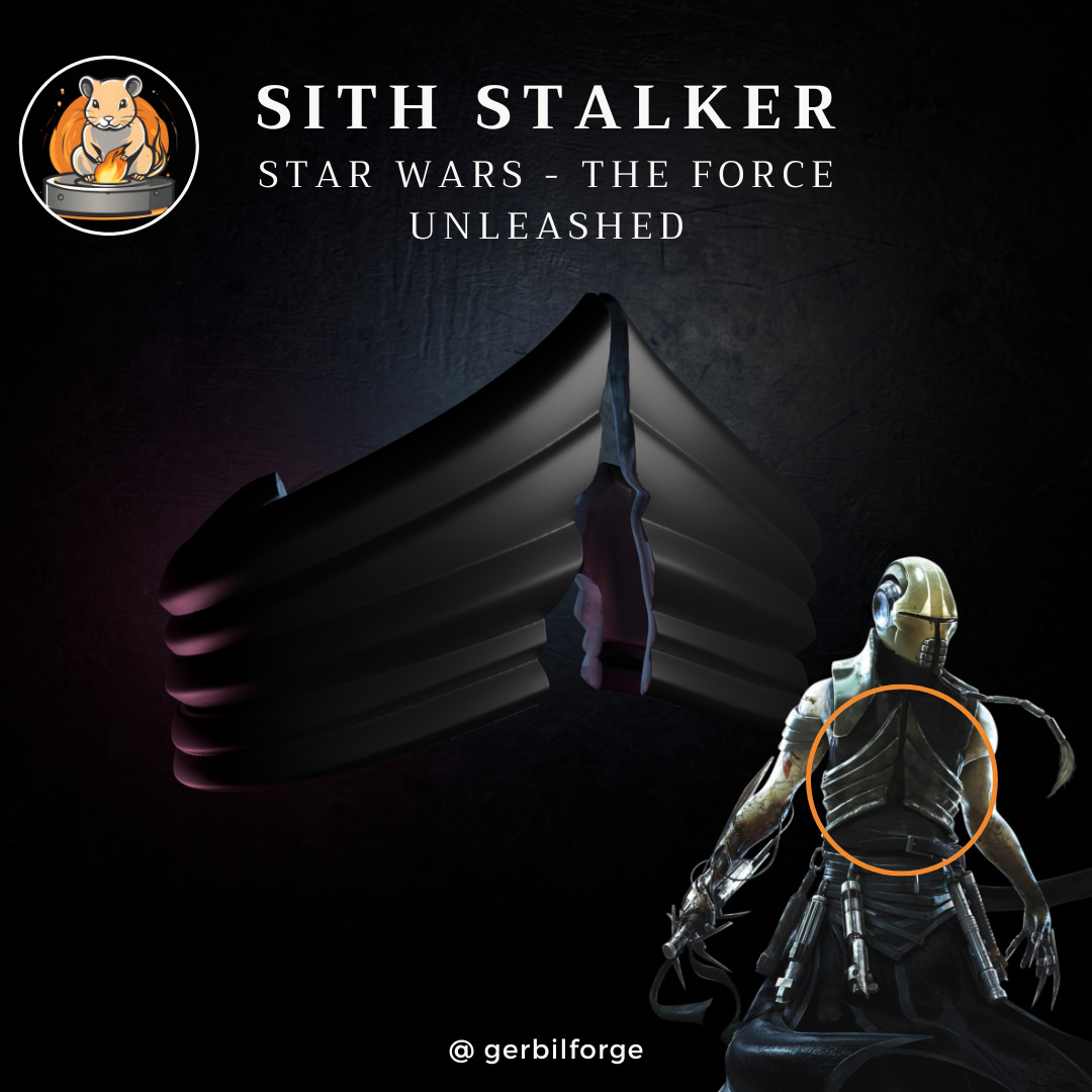 Sith Stalker Star Killer Chest Protector for Cosplay or Figures 3D ...
