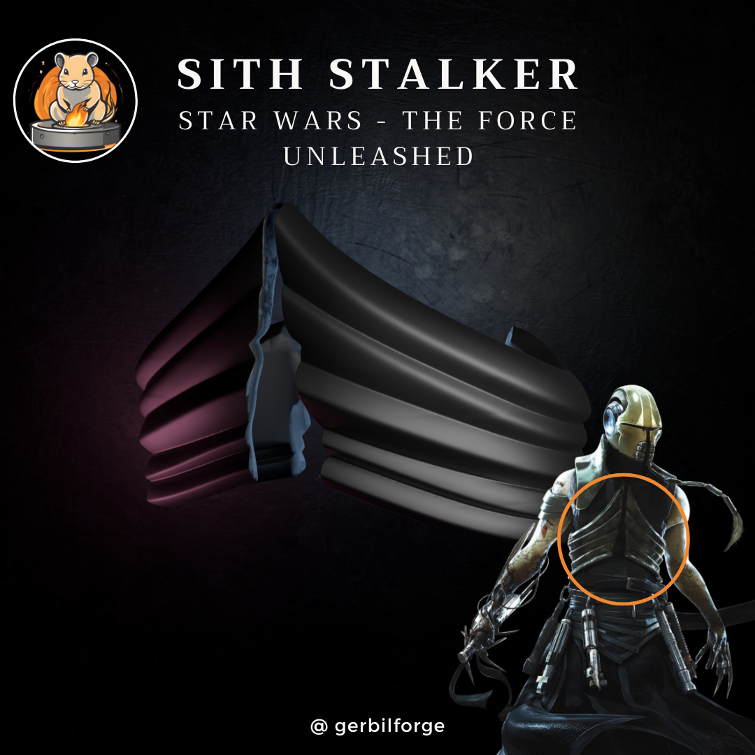 Sith Stalker Star Killer Chest Protector for Cosplay or Figures 3D ...