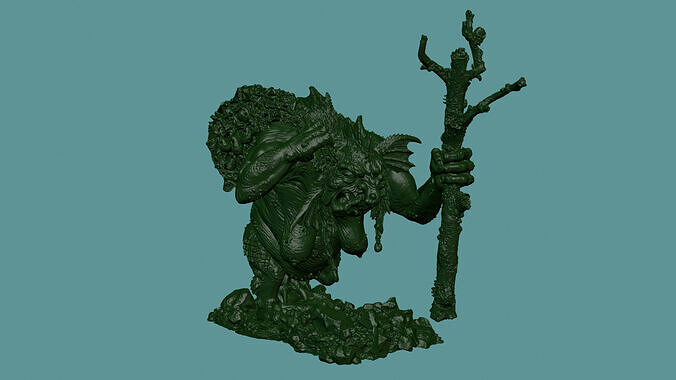Dungeon and Dragons - Troll Hag 3D model 3D printable | CGTrader