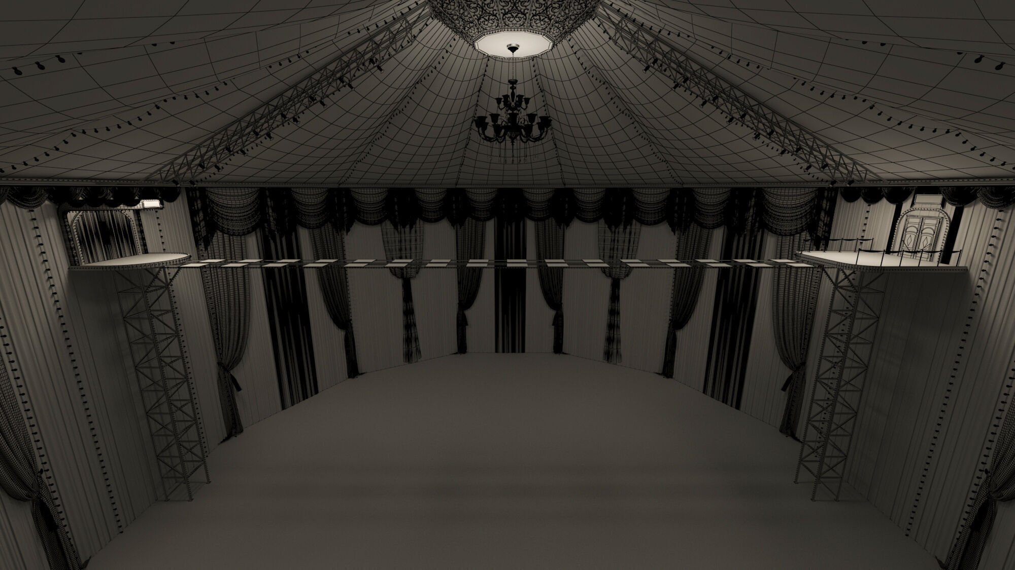 Squid Game glass bridge game scene 3D model | CGTrader