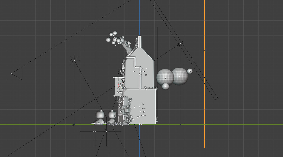 3D model Whimsical Robot Marketplace Scene Stylized 3D VR / AR / low ...