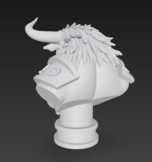 Minotaur Bust 3D Printable Mythical Beast Sculpture 3D model 3D ...