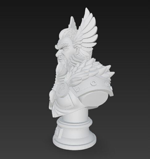 Odin Bust 3D Printable Norse Mythology God Statue 3D model 3D printable ...