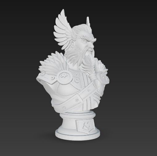 Odin Bust 3D Printable Norse Mythology God Statue 3D model 3D printable ...