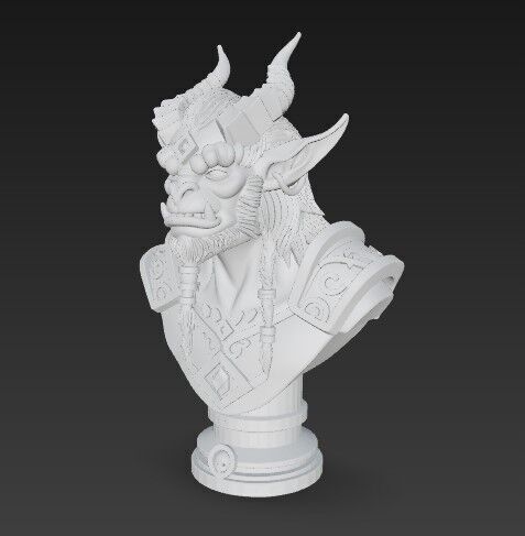 Demon Bust 3D Printable Dark Fantasy Sculpture 3D model 3D printable ...