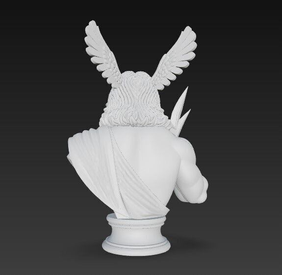 Zeus Bust 3D Printable Statue of the King of Greek Gods 3D model 3D ...