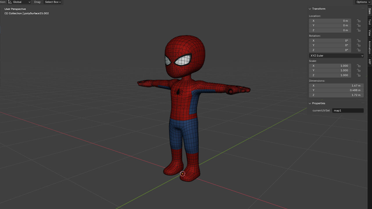 CHIBI SPIDERMAN - ANIMATED 3D model animated rigged | CGTrader