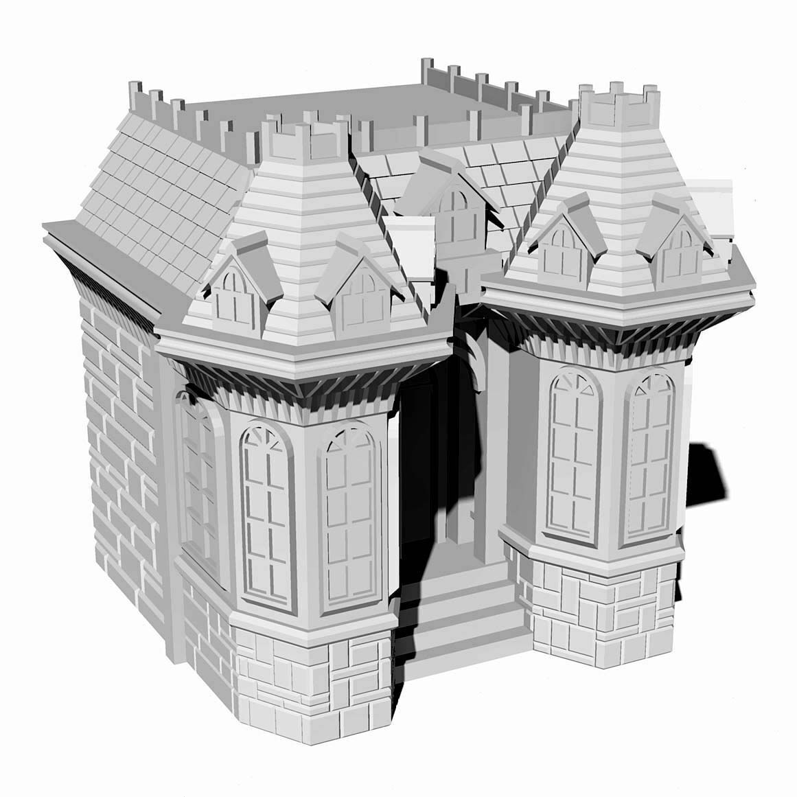 Victorian house model - Elizabeth 3D model 3D printable | CGTrader