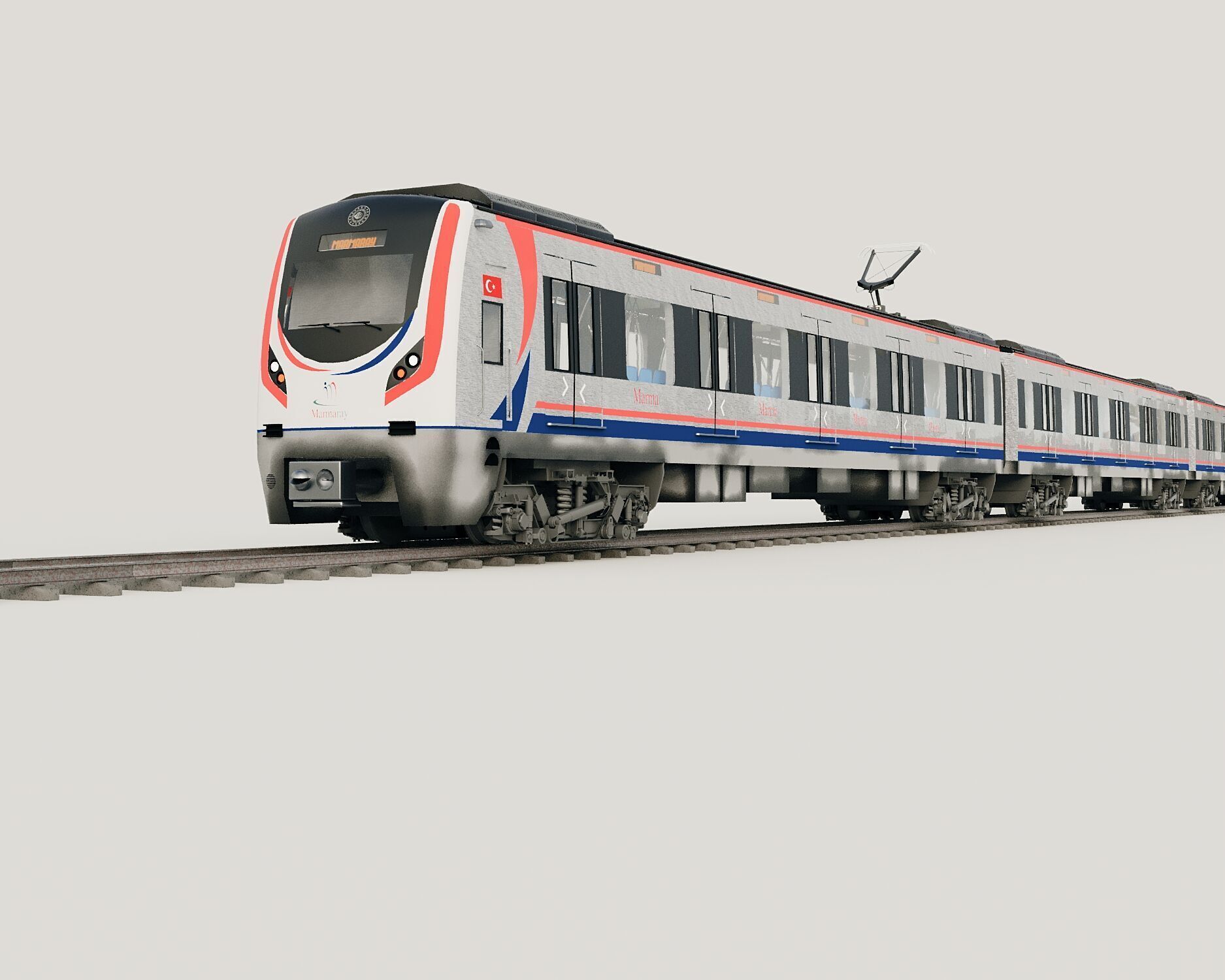 TCDD Marmaray E32000 Train 3D Model 3D model | CGTrader