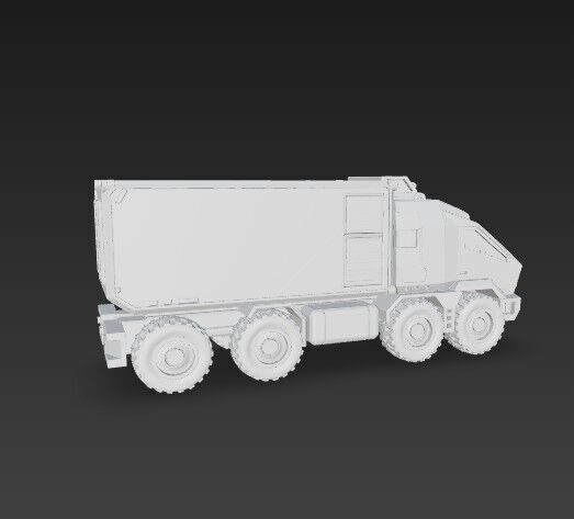 3D Printable Modern Military Transport Truck 3D model 3D printable ...