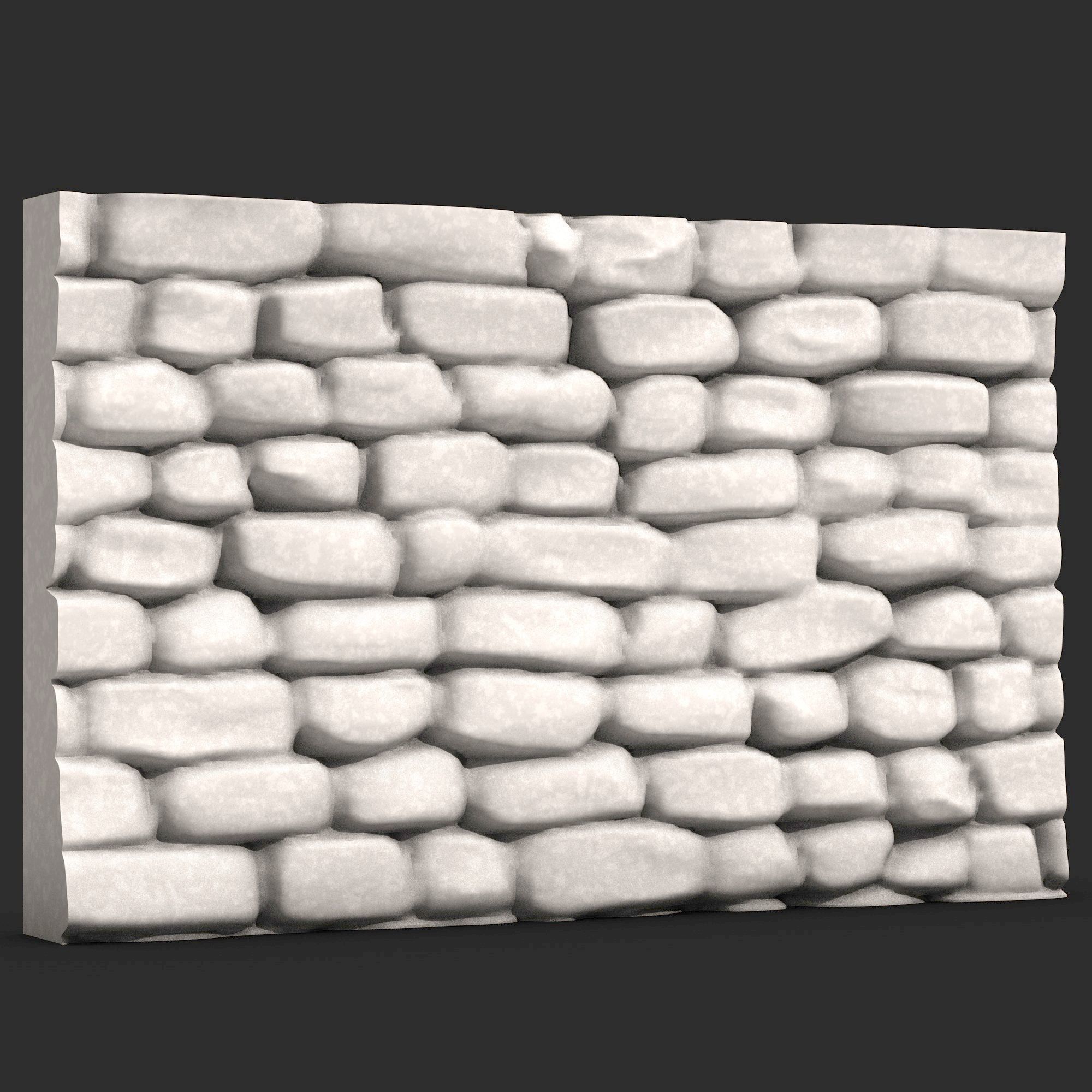 Stone Wall 353 3D model 3D printable | CGTrader