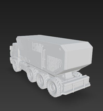 3D Printable Concept Military Transport Truck Model 3D model 3D ...