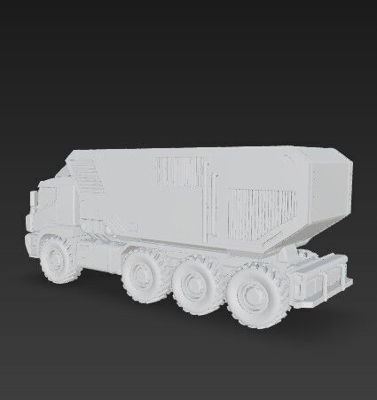3D Printable Concept Military Transport Truck Model 3D model 3D ...