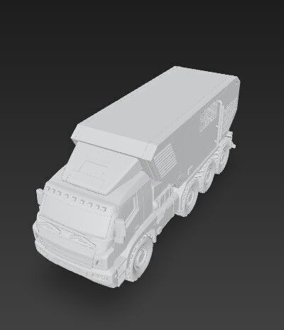 3D Printable Concept Military Transport Truck Model 3D model 3D ...