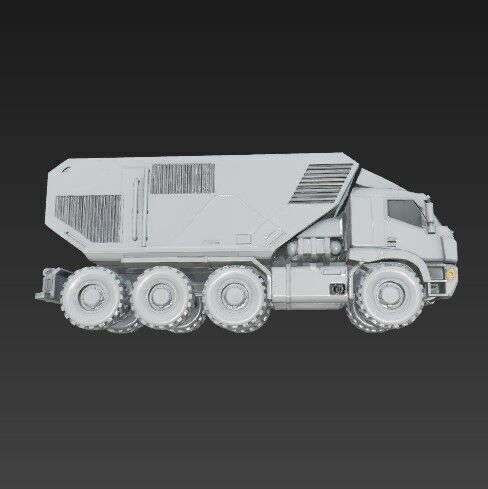 3D Printable Concept Military Transport Truck Model 3D model 3D ...
